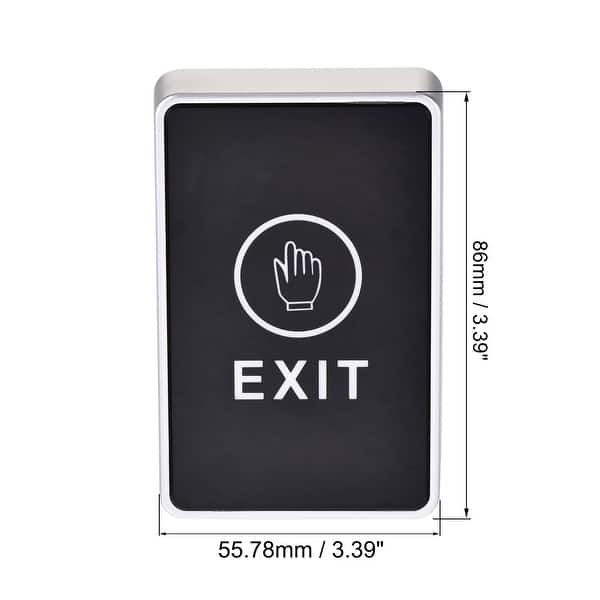 Touch Sensor Door Exit Release Button Switch 86x50mm Panel DC 12V-24V ...