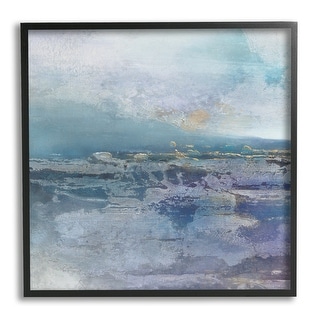Stupell Abstract Ocean Landscape Splash Framed Giclee Art by Scott ...