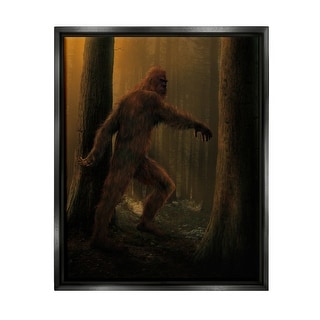 Stupell Big Foot in Nature Framed Floater Canvas Wall Art Design by ...