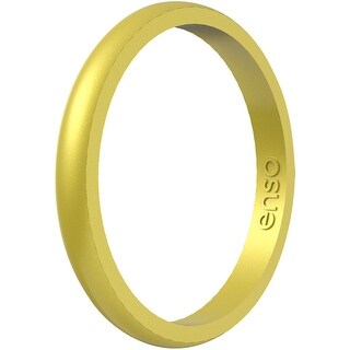 Enso Rings Halo Birthstone Series Silicone Ring - Yellow Topaz - Bed ...
