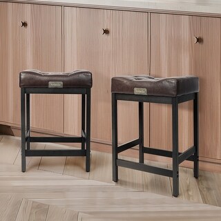 Backless Saddle Stool, Upholstered barstool - Bed Bath & Beyond - 40198054