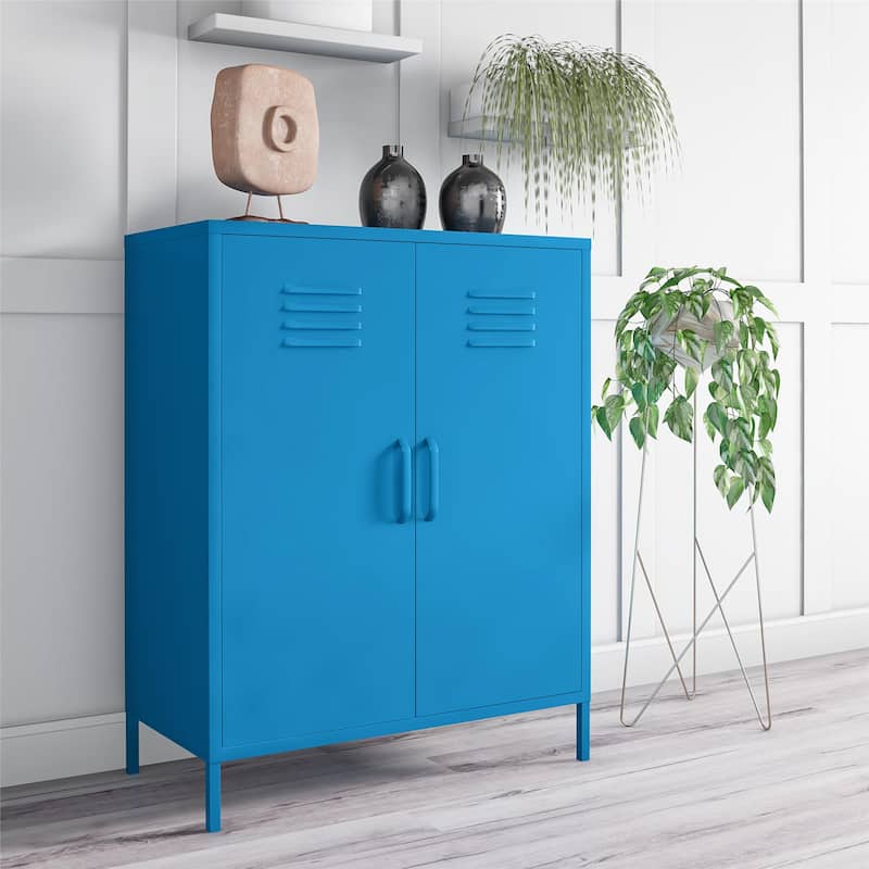 The Novogratz Cache 2 Door Metal Locker Accent Cabinet - On Sale - Bed ...