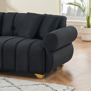 Modern Sofa with Spring Cushions and Art Deco-Inspired Design - Bed ...