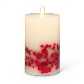 Reallite Berry Pillar Candle - Bed Bath & Beyond - 40025900