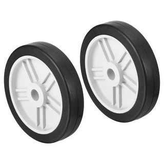 5.6" 2 Pack Universal Air Compressor Wheel with 0.7" Dia. Hole - Black ...