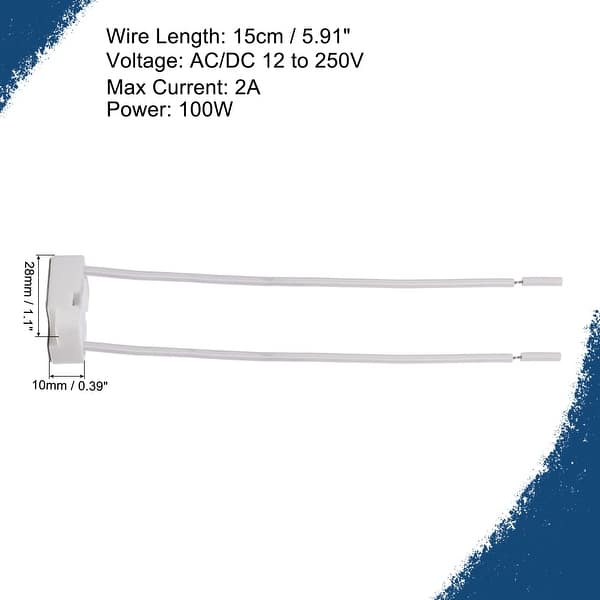Bulb Socket 12-250V 2A 15cm for GU5.3 G4 MR16 MR11 GX5.3 G6.35 Bulbs ...