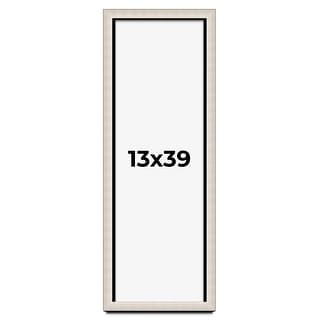13x39 Shadow Box Frame Silver Real Wood Contemporary Shadowbox Display ...