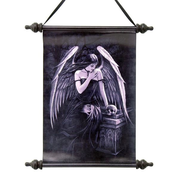 Design Toscano Lost Soul Dark Angel Canvas Wall Scroll - Bed Bath ...