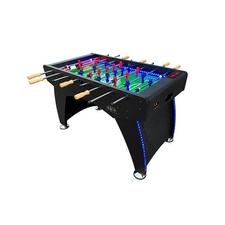 KICK Lumen 55 "LED Light Up Foosball Table - Set of 26 Counterbalanced ...