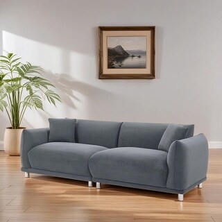 88.58" Comfy Bread-Like Loveseat Sofa Couch with Extra Deep Seats - Bed ...