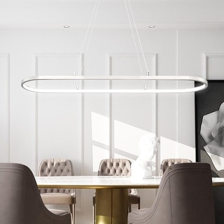 Irene Linear Oval LED Pendant Light - 1-LIGHT - Bed Bath & Beyond ...