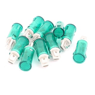 10 Pcs AC220V Plastic 12.7mm Mount Dia Round Indicator Pilot Light ...