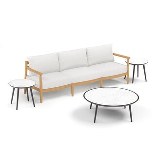 Lido 4-Piece Sofa and Nette Coffee Table, End Tables Lounge Set - Bed ...