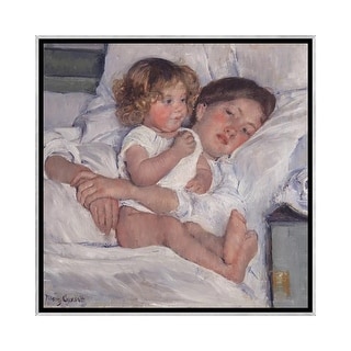 iCanvas "Breakfast In Bed, 1897" by Mary Stevenson Cassatt Framed - Bed ...