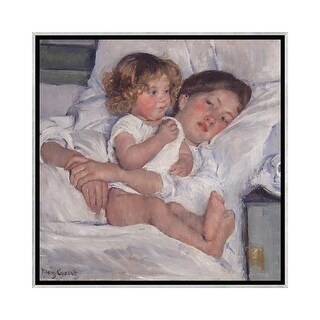 iCanvas "Breakfast In Bed, 1897" by Mary Stevenson Cassatt Framed - Bed ...