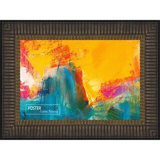 15x10 Traditional Mahogany Complete Wood Picture Frame with UV Acrylic ...