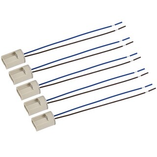 G9 Bulb Socket AC250V 2A 15cm Wire Lamp Base Holder Ceramics White ...