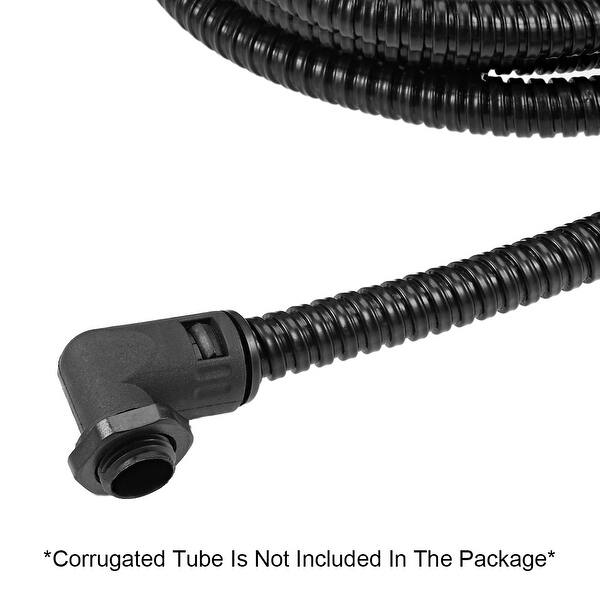 Corrugated Tube Connector 90 Degree AD10-54.5 Conduit Hose Joint Clamps ...