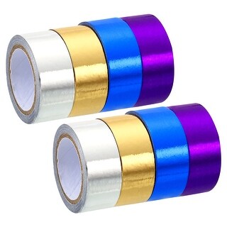 Metallic Washi Tape 15mm x 5m, 8 Pack Art Tapes Washi Self-Adhesive 4 ...