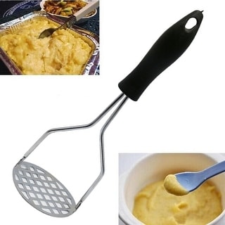 Stainless Steel Kitchen Vegetable Potato Masher Ricer Fruit Egg Crusher ...