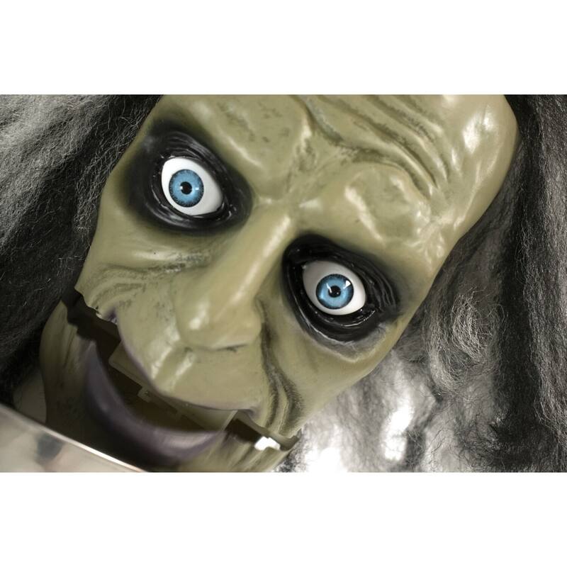 Life-Size Animatronic Zombie, Indoor/Outdoor Halloween Decoration ...