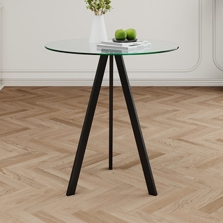 Round Glass Bar Table Top with Metal Legs - Bed Bath & Beyond - 42940582