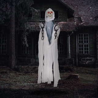 Outsunny 60" Life Size Outdoor Halloween Decorations Hanging Grim ...