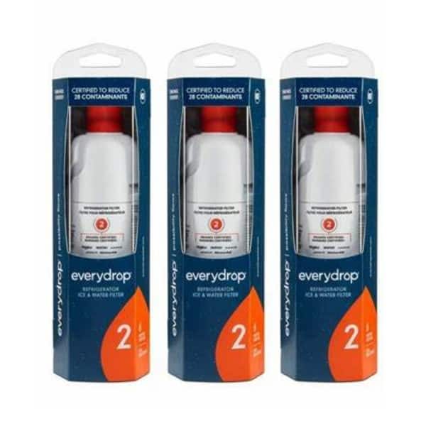 3PCs EveryDrop Whirlpool W10413645A EDR2RXD1 FILTER2 Refrigerator Water ...
