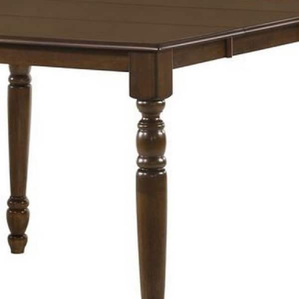 36 - 54 Inch Square Counter Height Dining Table, Extendable, Walnut ...