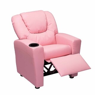 Suri Push Back Chair with Footrest & Cup Holders, Toddler Recliner ...