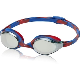 Speedo Hyper Flyer Mirrored Swim Goggle, Navy Red/Grey - Bed Bath ...