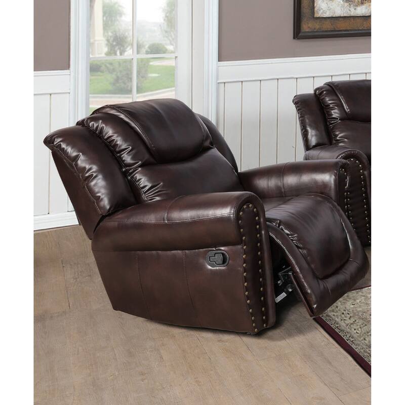 Breathing Leather Recliner Chair,Large Size - Overstock - 36248156