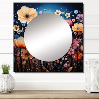 Designart "Wildflowers Whimsical Blooms Pointillism I" Wildflowers Wall ...
