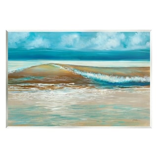 Stupell Modern Rolling Sea Waves Wall Plaque Art Design By Liz Jardine ...