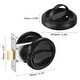 Stainless Steel 304 Round Recessed Door Lock Hidden Cup Pulls Knob ...
