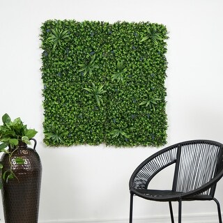 Green Faux Foliage Square Other Artificial Foliage with Realistic ...