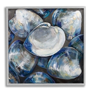 Stupell Clam Shells Painting Framed Giclee Art Design by Jeanette ...
