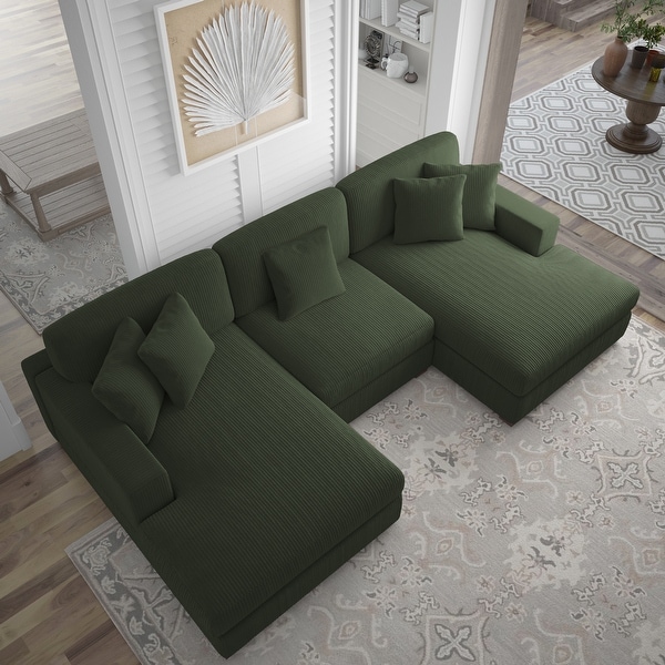 Corduroy Modular Couch Sectional Chaise Lounge Sofa On Sale Bed Bath Beyond 41808691