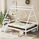 Wood Platform Bed Frame with Stairs, Low Profile and Childlike Fun ...