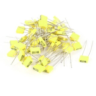 50 Pieces 100V 2.2NF Metal Radial Lead Box Type Film Correction ...