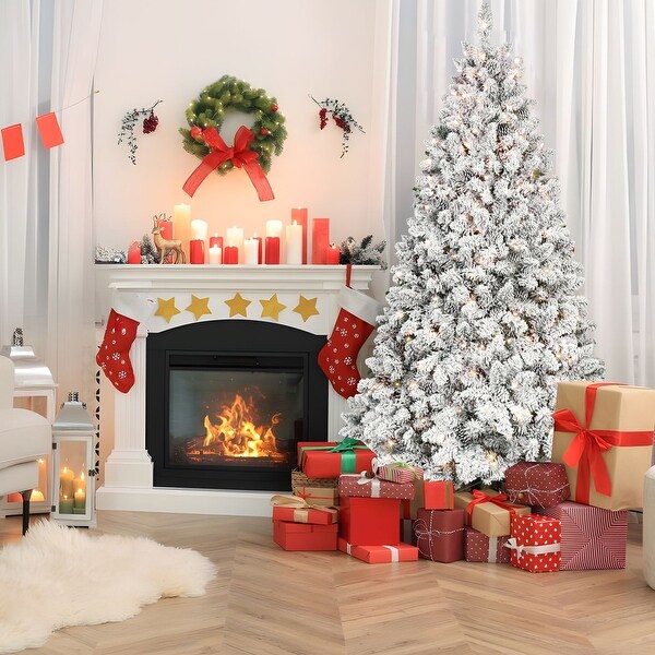 7ft snowy christmas trees store