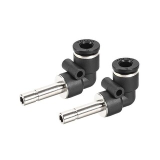 Push to Connect Tube Fitting Plug-In Elbow 6mm Tube OD x 6mm Tube Stem ...