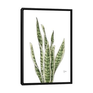 iCanvas "Green Sansevieria" by Printable Lisa's Pets Framed - Bed Bath ...