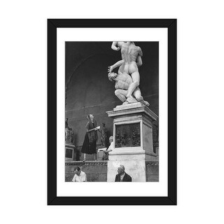 iCanvas "American Girl Series Staring At Statue Florence, Italy 1951 ...