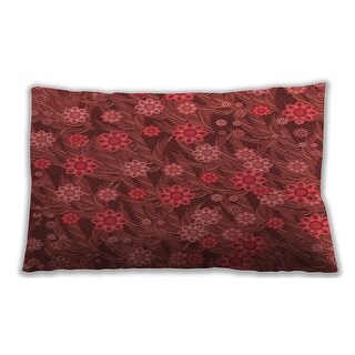 Ahgly Company Patterned Indoor-Outdoor Chilli Pepper Red Lumbar Throw ...