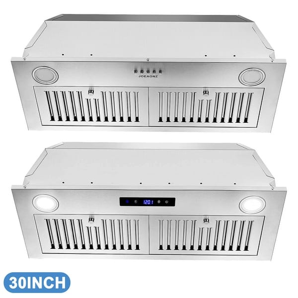 30 inch Insert Range Hood 800CFM Button / Touch Control Kitchen Built ...