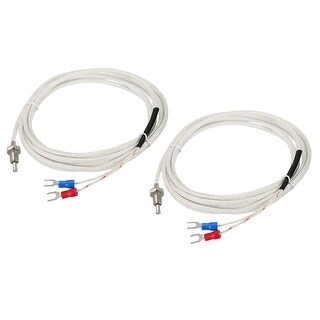Temperature Sensor 2pcs M8 Thermocouple E Type 2m 0-400 Celsius Degree ...