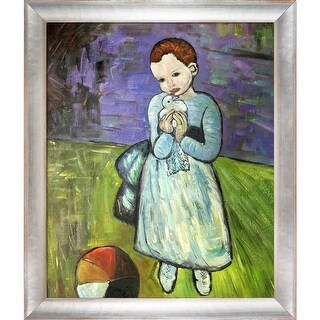 La Pastiche Child Holding a Dove with Spencer Rustic, 24" x 28" - Bed ...