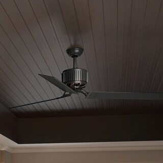 Hunter 72" HFC Outdoor Ceiling Fan with Wall Control, Industrial - DAMP ...