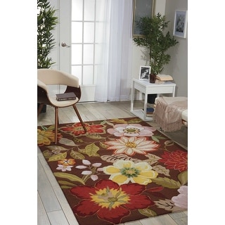 Alexander Home Evelyn Floral Bouquet Area Rug - On Sale - Bed Bath ...